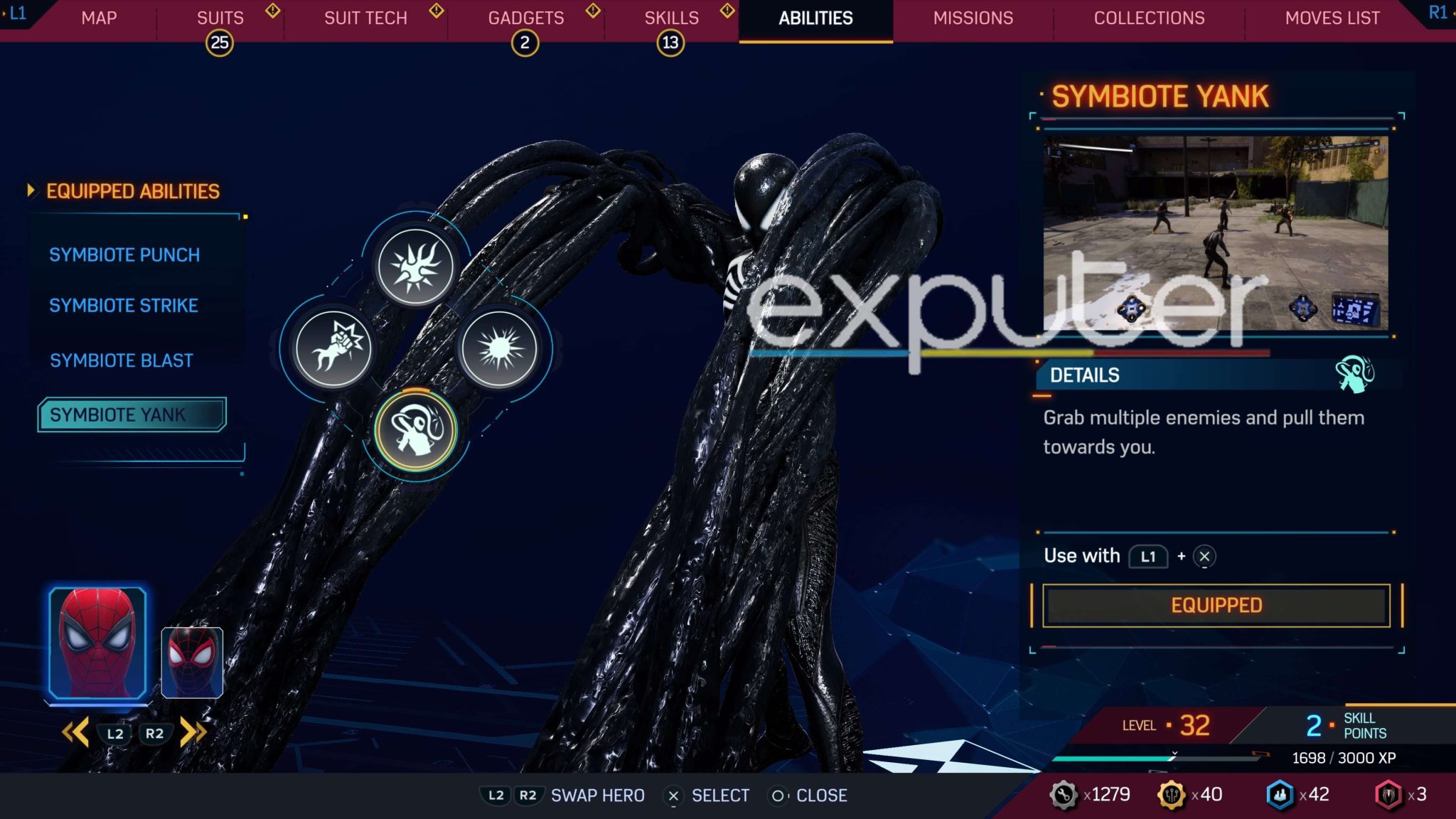 Spider-Man 2 Black Symbiote Suit [How To Get & Abilities] - eXputer.com