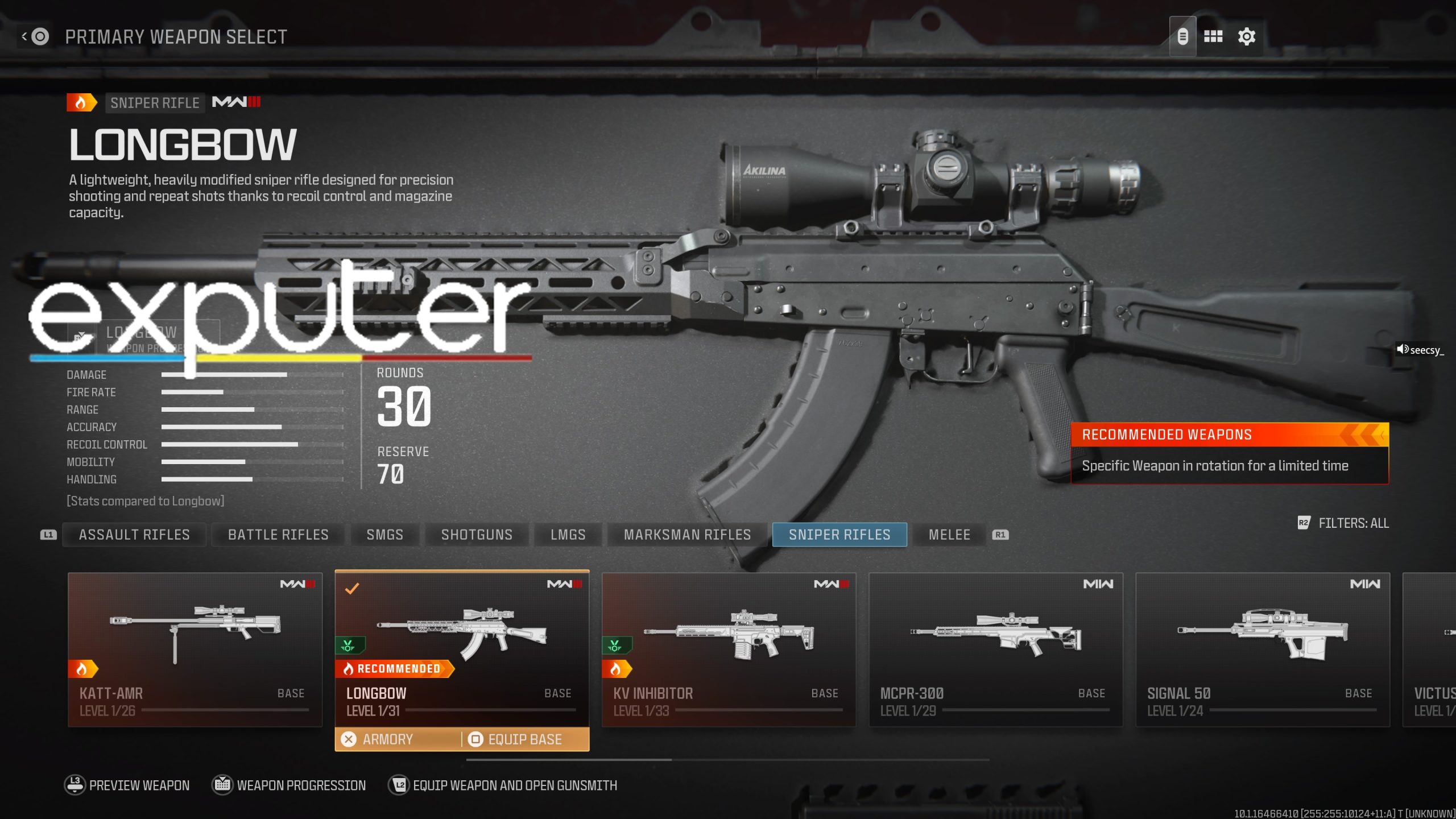 Call of Duty MW3: Best Longbow Loadout & Class Setup - eXputer.com