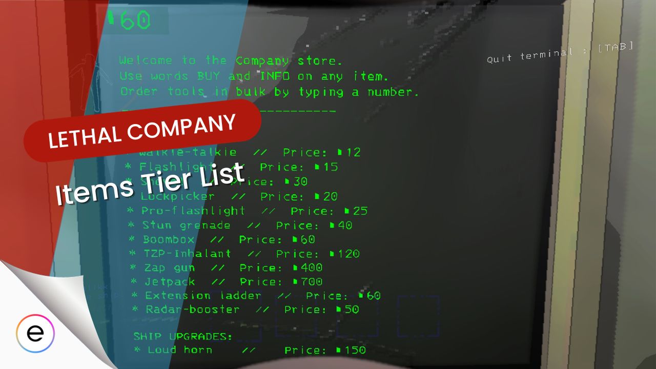 Lethal Company: Items Tier List [All Items Ranked] - eXputer.com