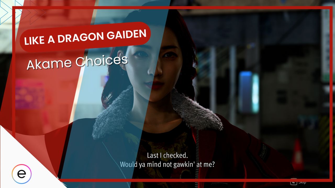 Like A Dragon Gaiden: Akame Choices To Bond With Her - eXputer.com