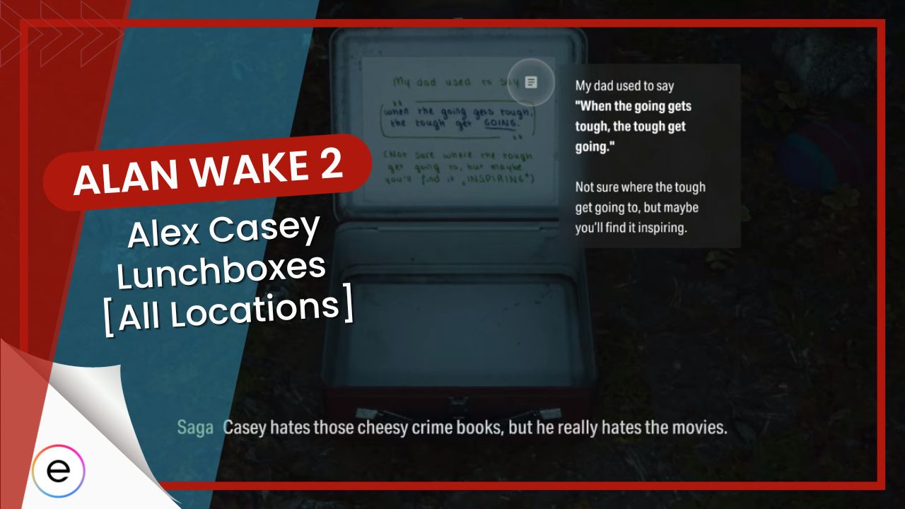 Alan Wake 2: All Alex Casey Lunchboxes Locations - eXputer.com