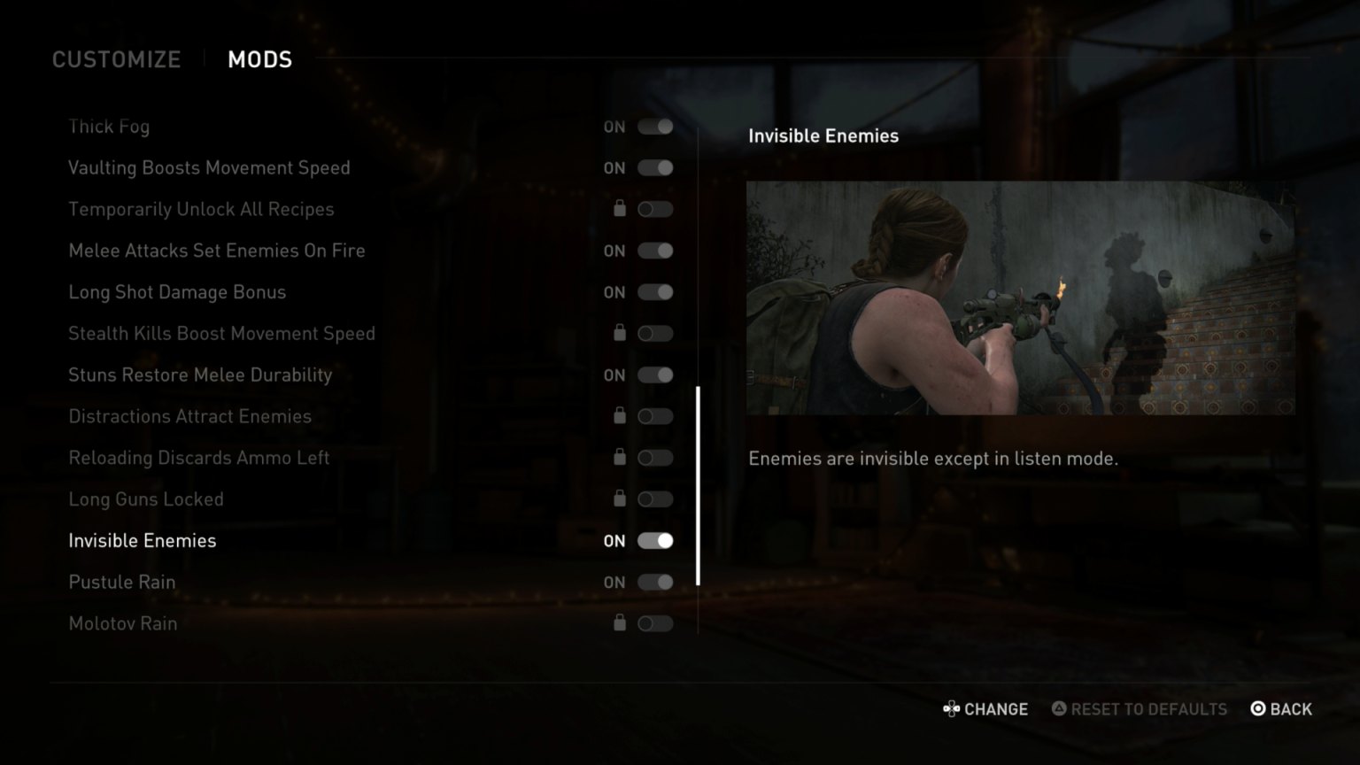 Last of Us Part 2 Remastered: How To Unlock Mods + List - eXputer.com