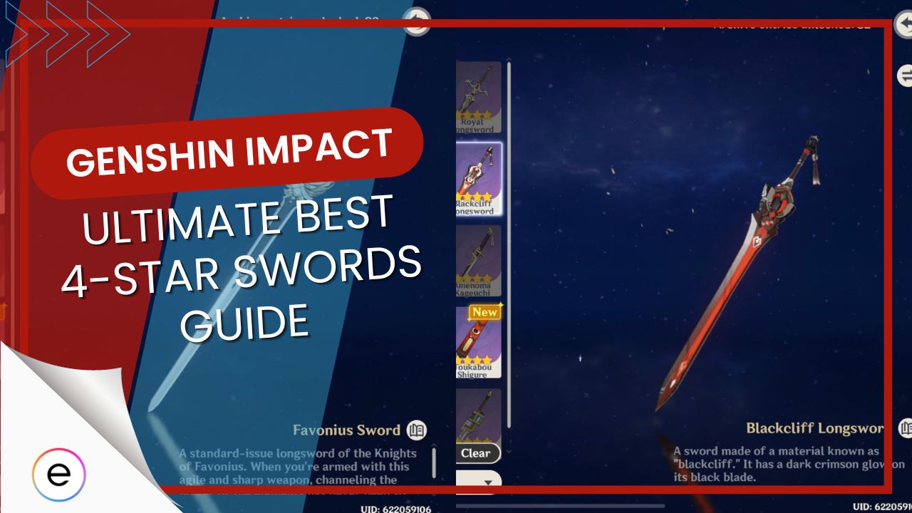 Genshin Impact: The BEST 4-Star Swords [Expert Picks] - eXputer.com