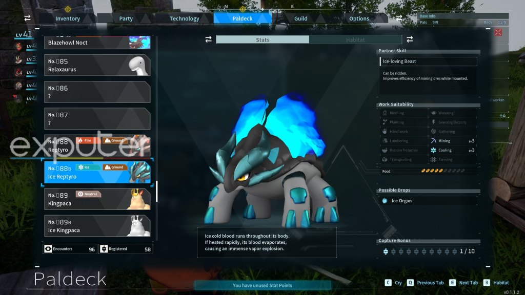 Palworld: How To Get Ice Reptyro [Easiest Methods] - eXputer.com