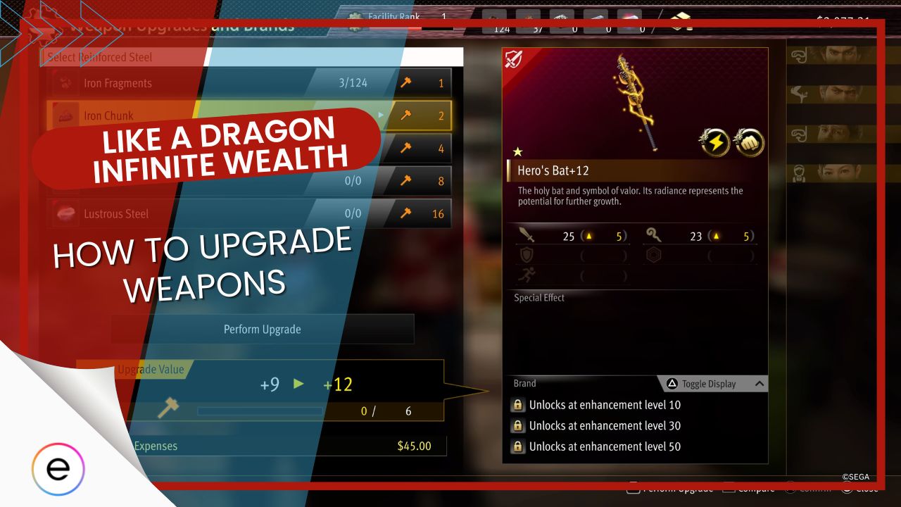 Like a Dragon Infinite Wealth: How To Upgrade Weapons - eXputer.com