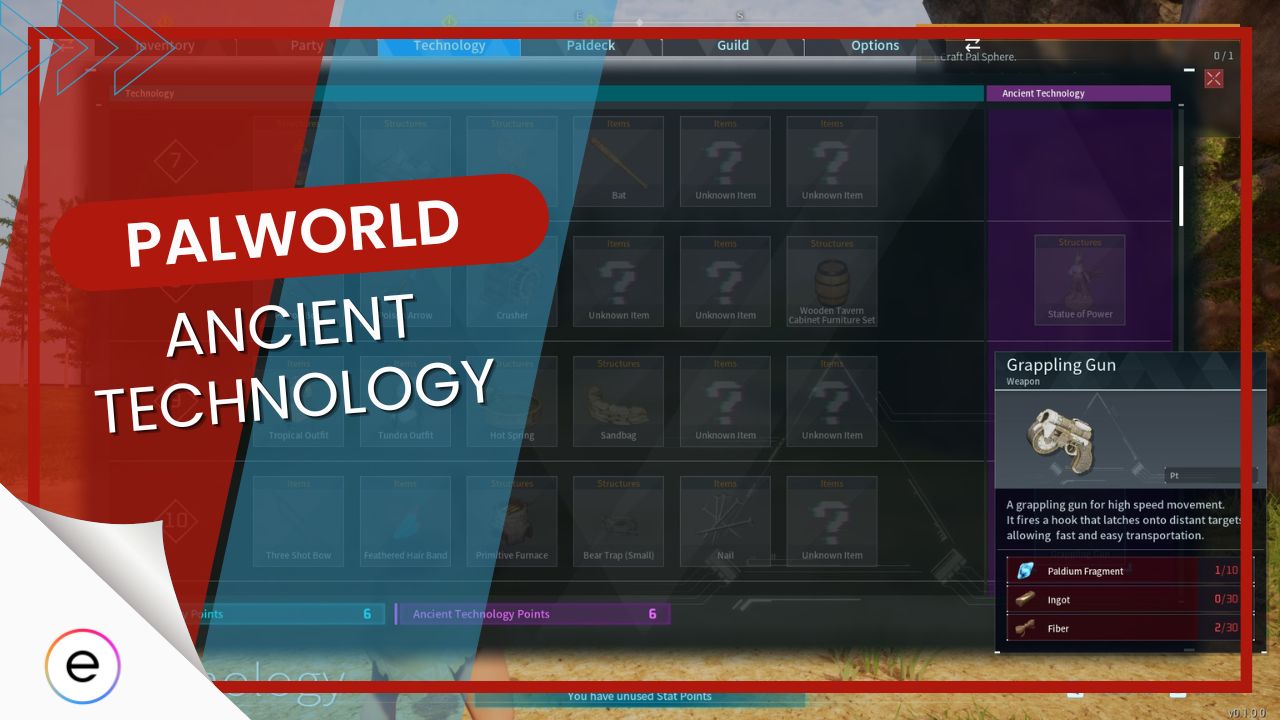 Palworld: How To Find And Gain Ancient Technology Points - eXputer.com