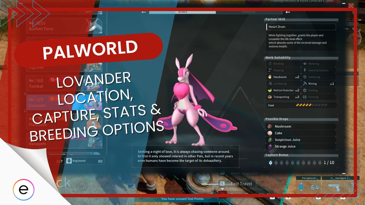 Palworld Lovander: Location, Capture, Stats & Breeding Options ...