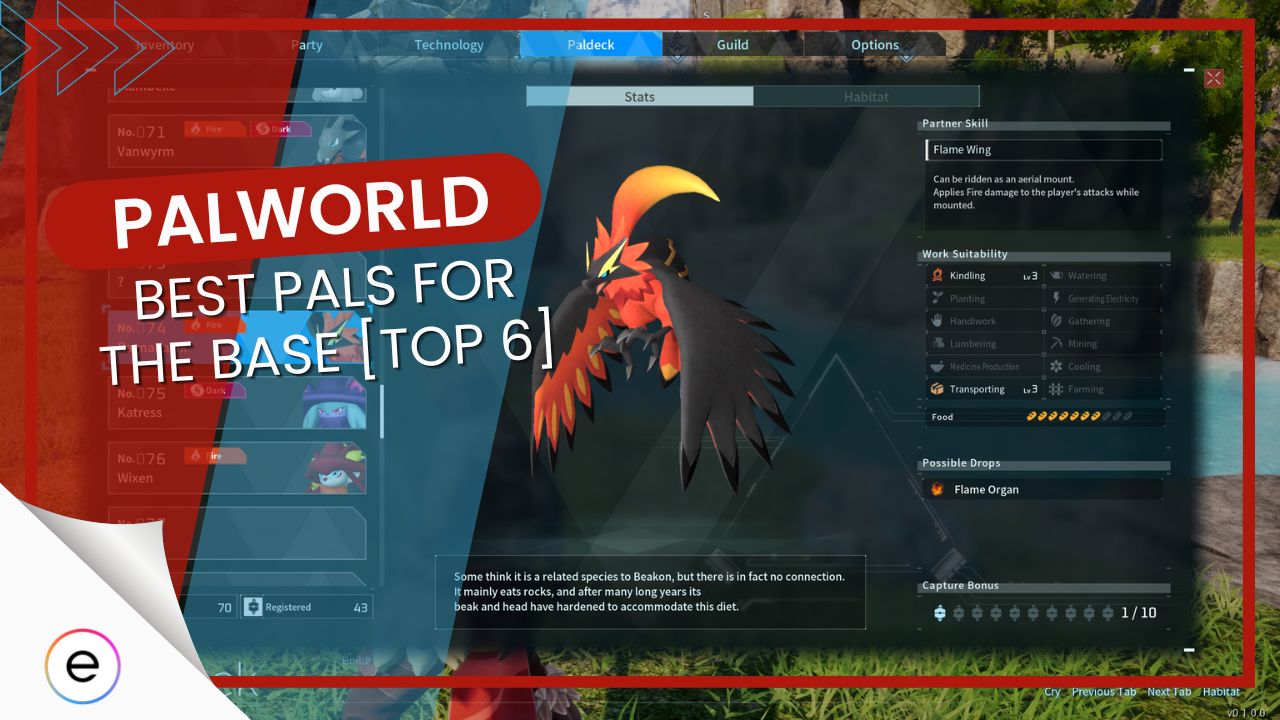 Palworld: 7 BEST Pals For Base [Expert's Pick] - eXputer.com