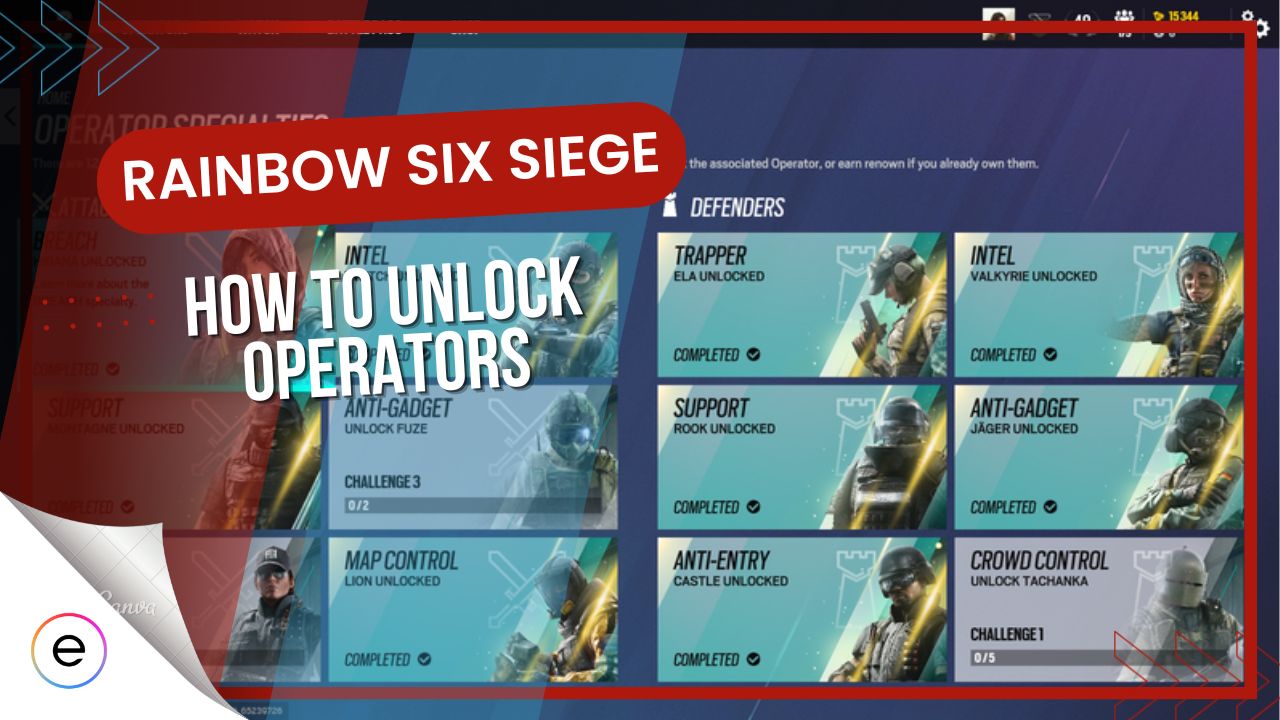 Rainbow Six Siege: How To Unlock Operators [Quick Method] - eXputer.com