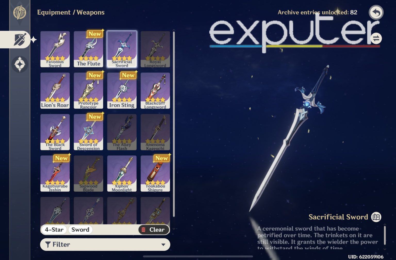 Genshin Impact: The BEST 4-Star Swords [Expert Picks] - eXputer.com