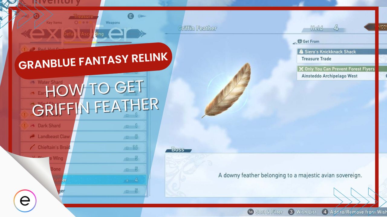 Granblue Fantasy Relink: How To Get And Farm Griffin Feather - eXputer.com