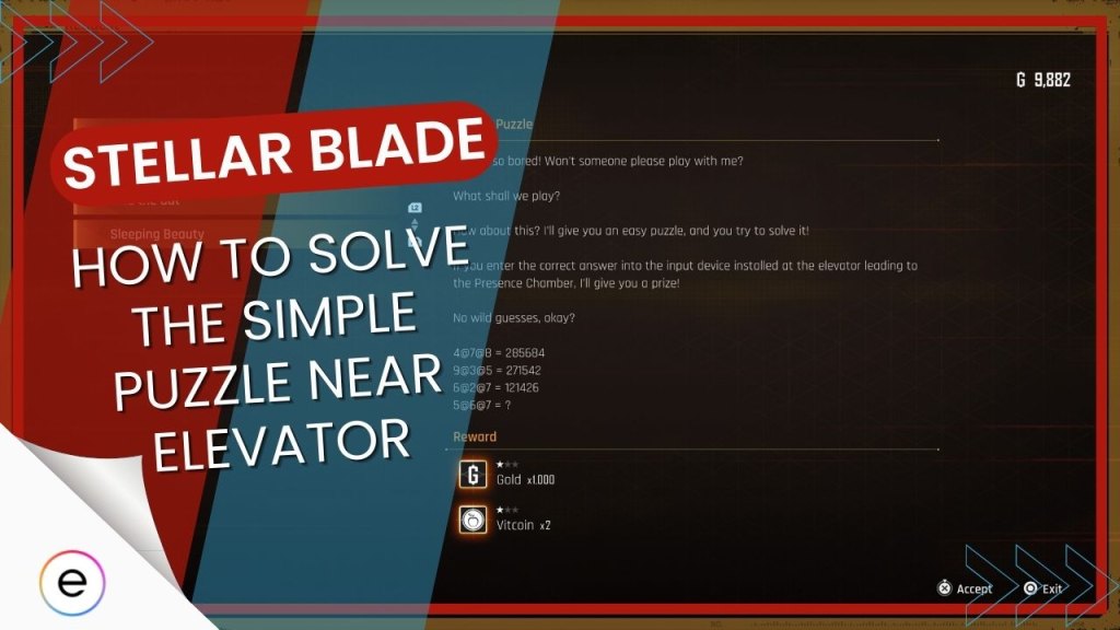 Simplified Solution Of The Three Witches Passcode In Stellar Blade ...