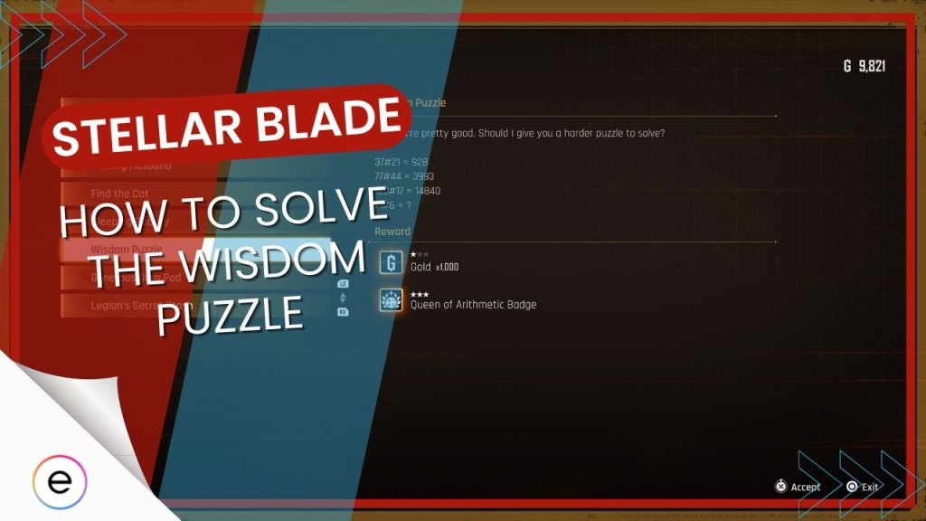 Simplified Solution Of The Three Witches Passcode In Stellar Blade ...